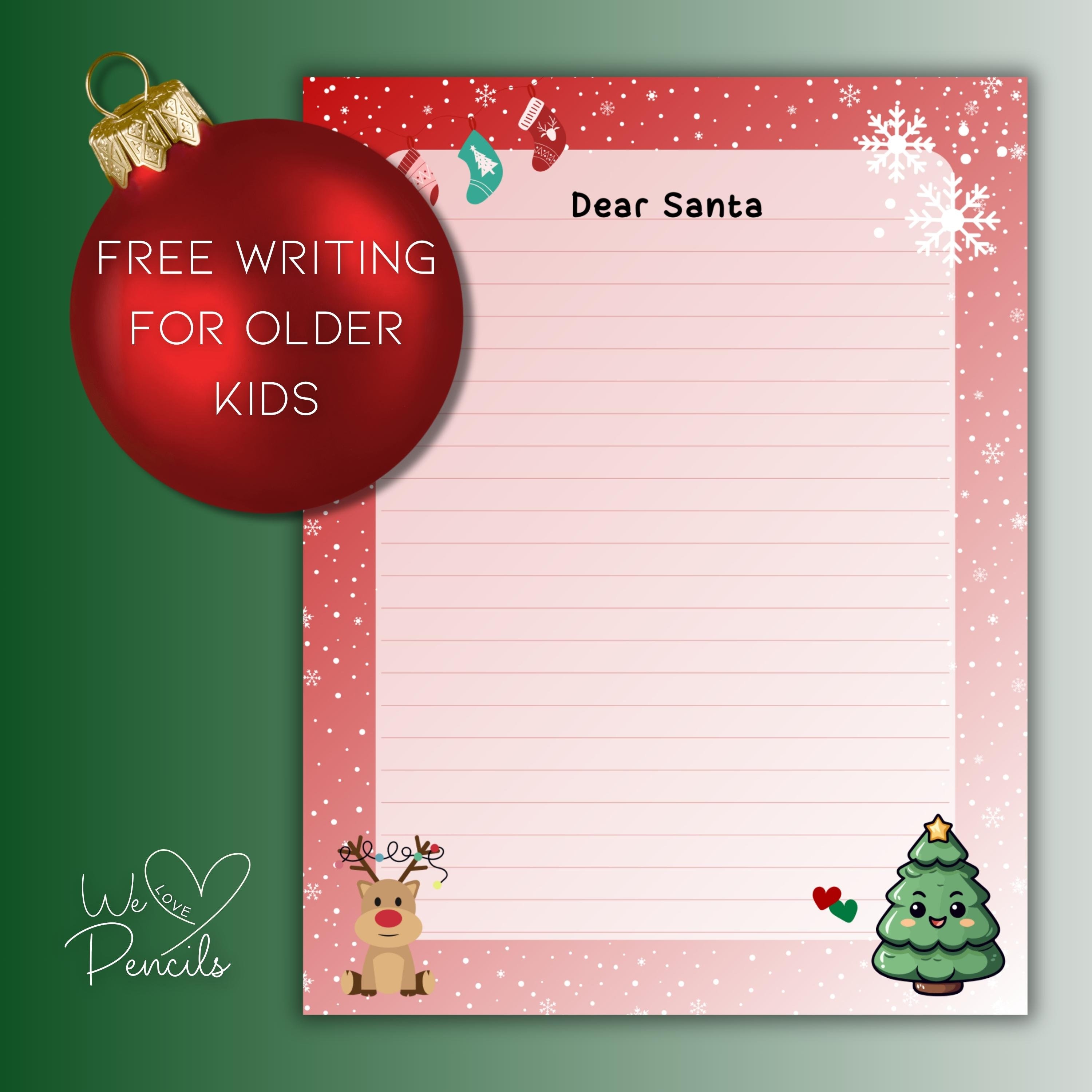 Cute Printable Christmas Letter to Santa With Reply Official Letter ...