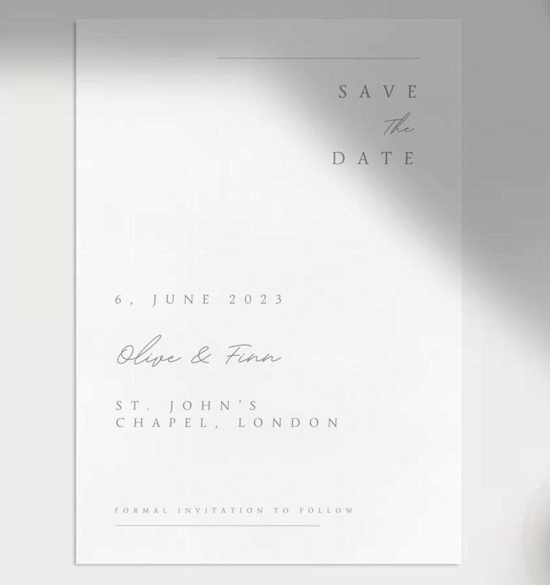 Save the Date Wedding Invitation - Etsy