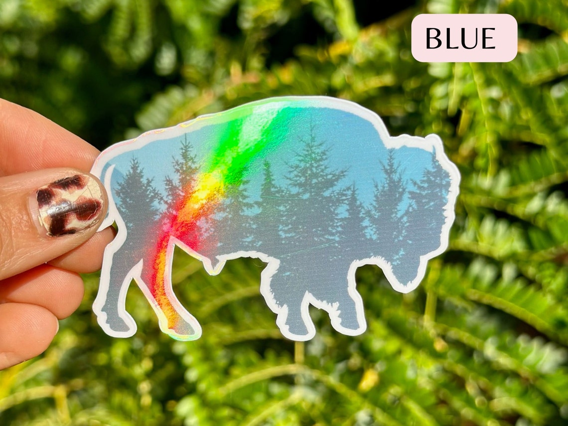 Wyoming Buffalo Bison Sticker Adventure Outdoor Sticker - Etsy