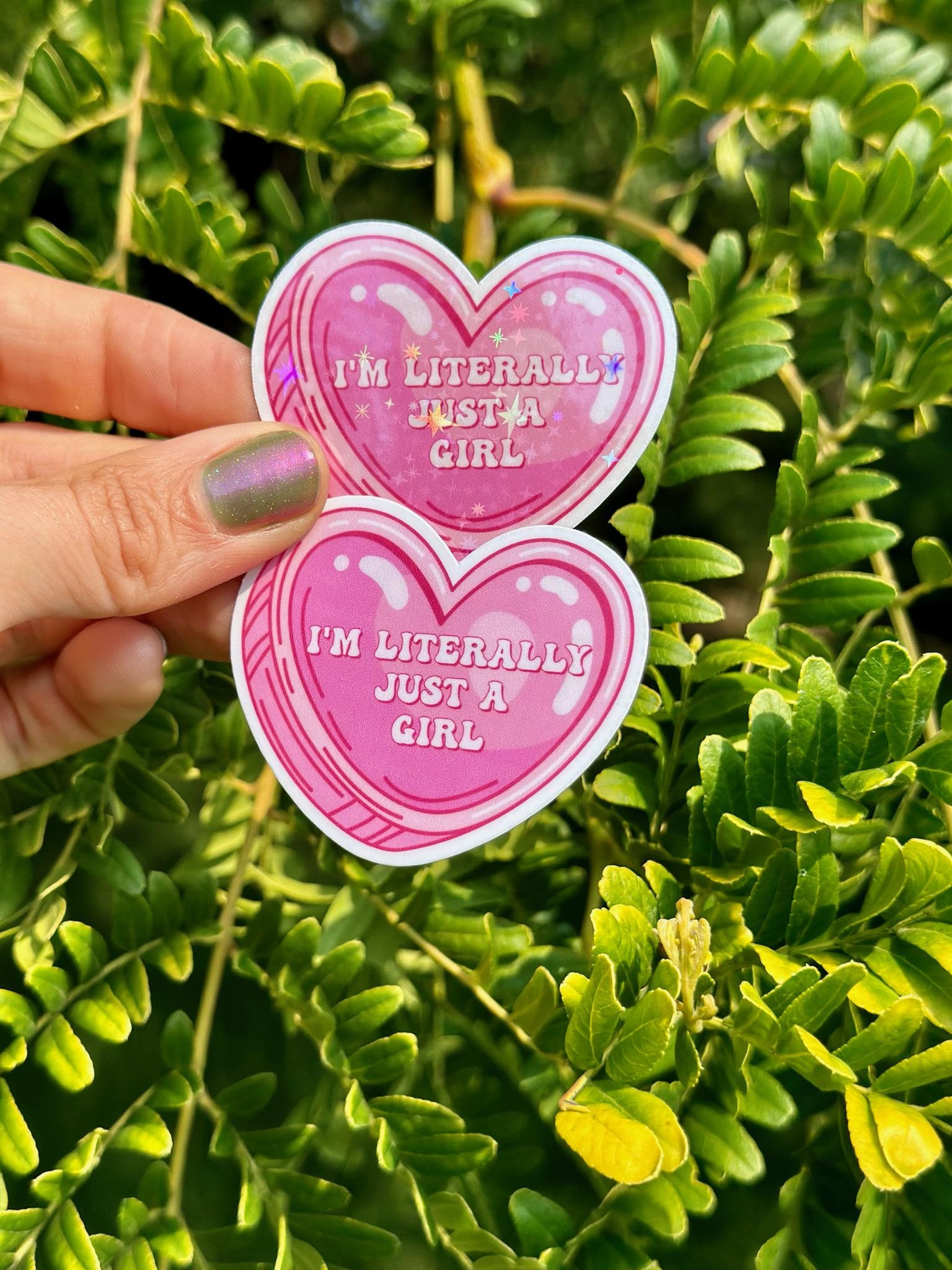 I'm Literally Just A Girl Sticker Just A Girl Sticker Girly Stickers ...