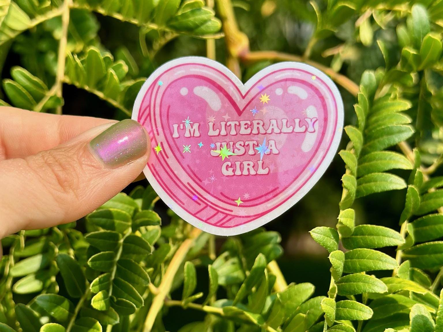 I'm Literally Just A Girl Sticker Just A Girl Sticker Girly Stickers ...