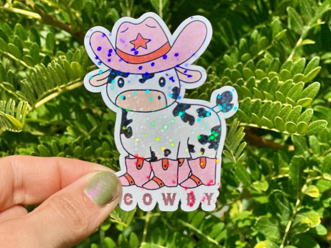 Cowdy Sticker Howdy Sticker Cowboy Sticker Cow Sticker Western Cow ...