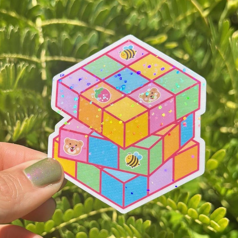 Rubiks Cube Stickers - Etsy