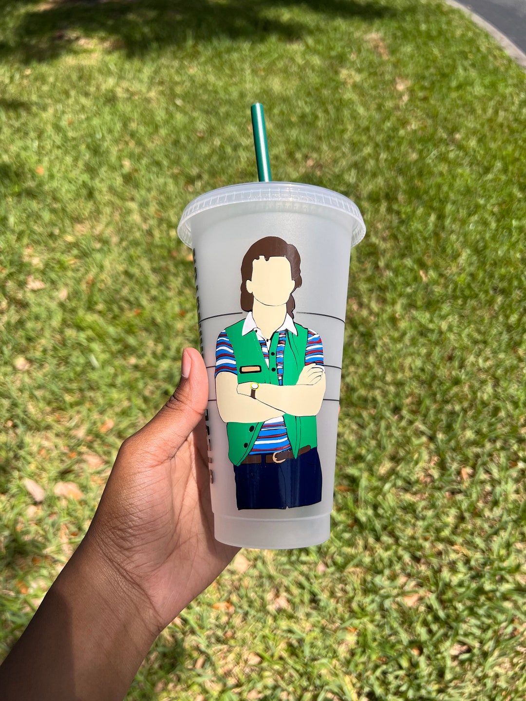 Steve Harrington Starbucks Cold Cup / Scoops Ahoy / Stranger Things ...