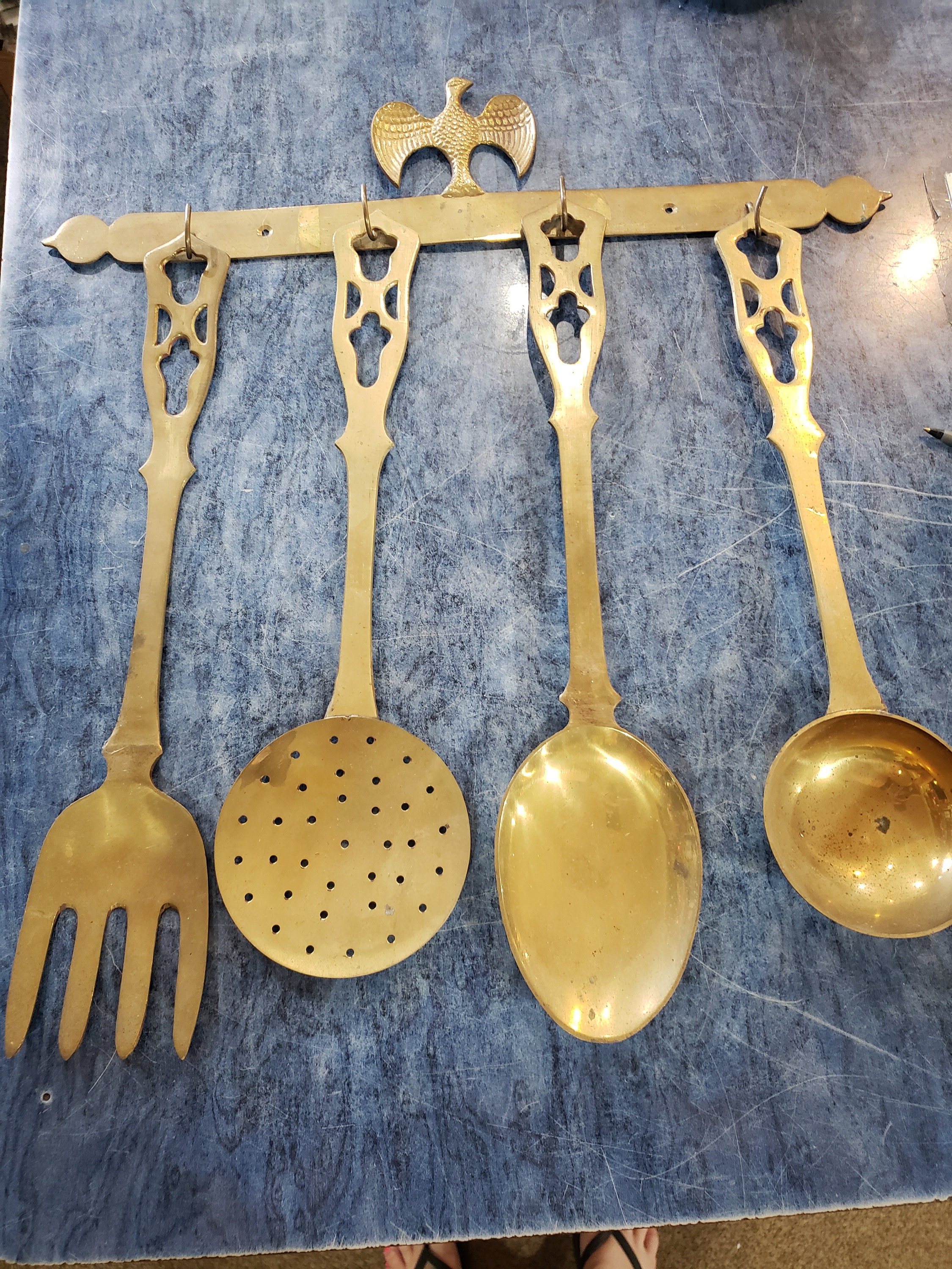 Vintage French Brass Kitchen Decor - Etsy