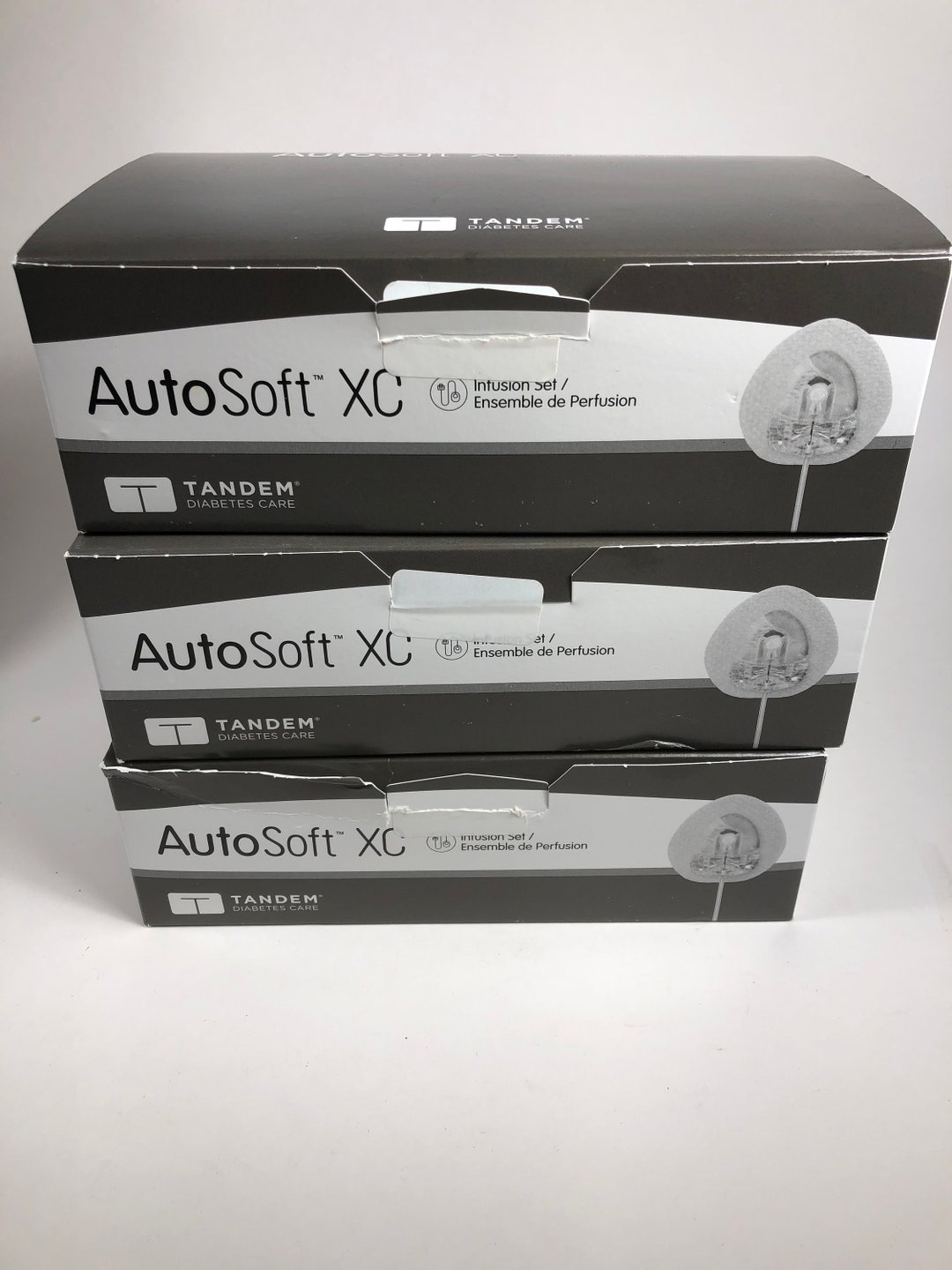 3 Boxes Tandem Autosoft XC Infusion Set 1 Unopened, 1 Opened, and 1 ...