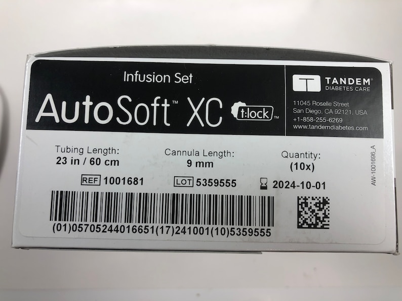 3 Boxes Tandem Autosoft XC Infusion Set 1 Unopened, 1 Opened, and 1 Opened With 9/10 - Etsy