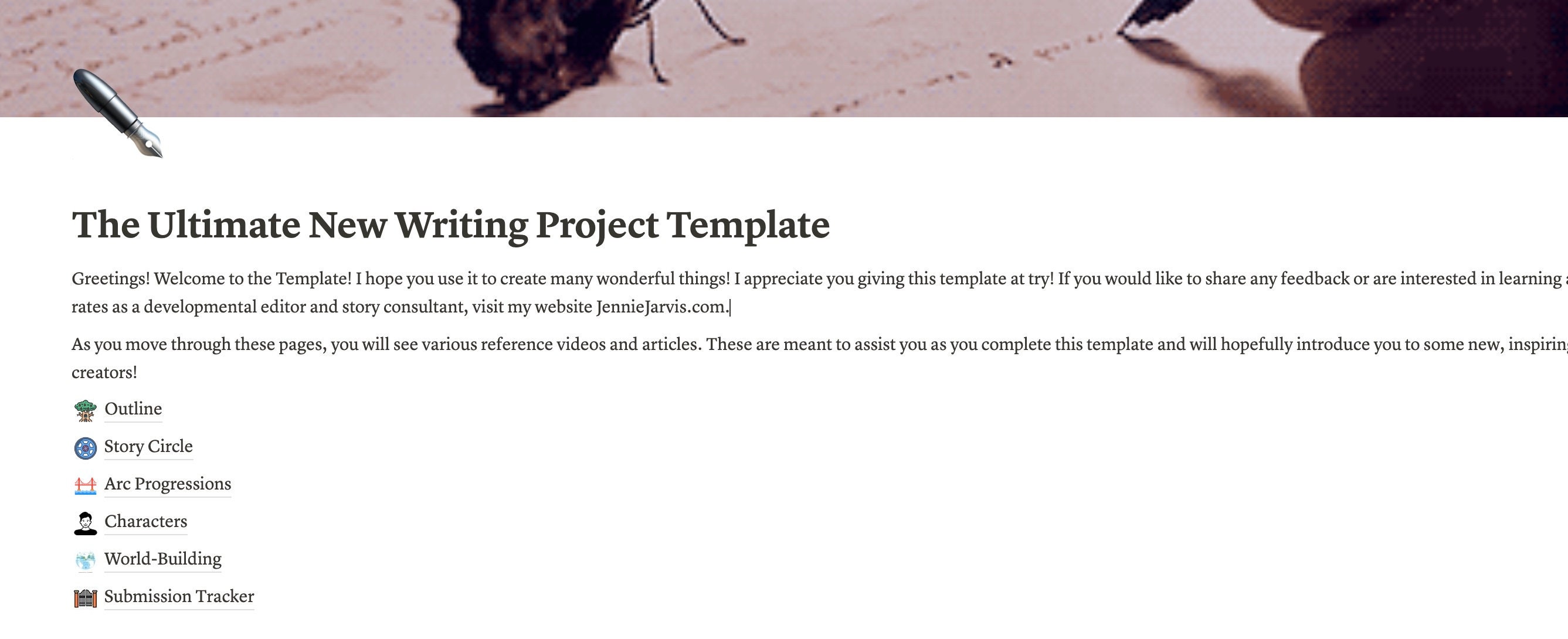 The Ultimate Pre-writing Notion Template for Writer's - Etsy