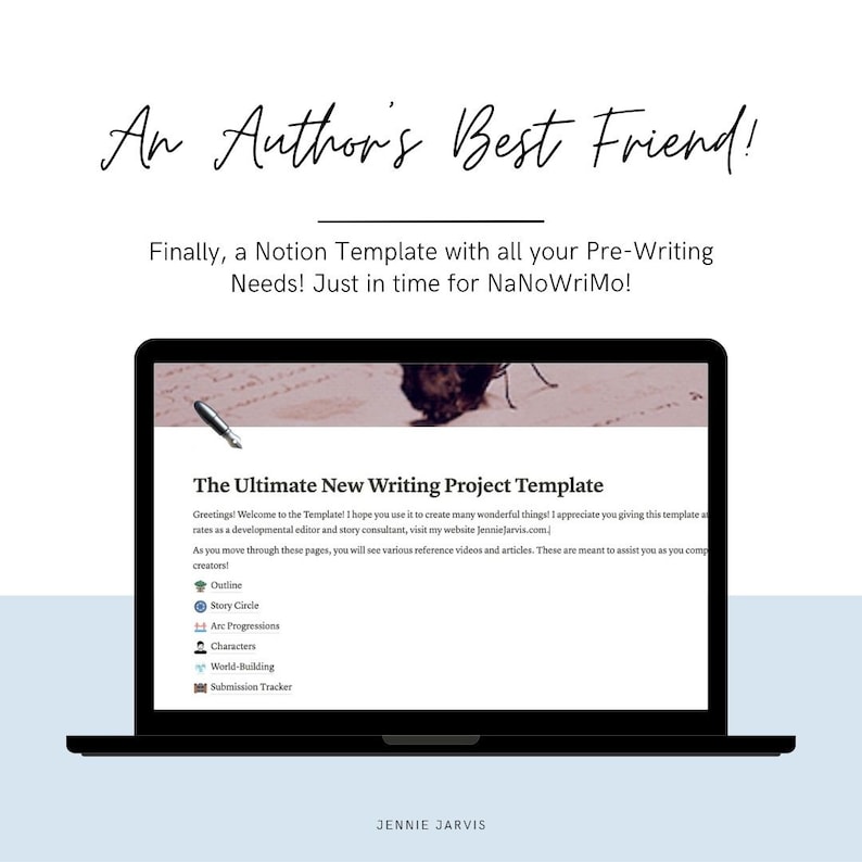 The Ultimate Pre-writing Notion Template for Writer's - Etsy