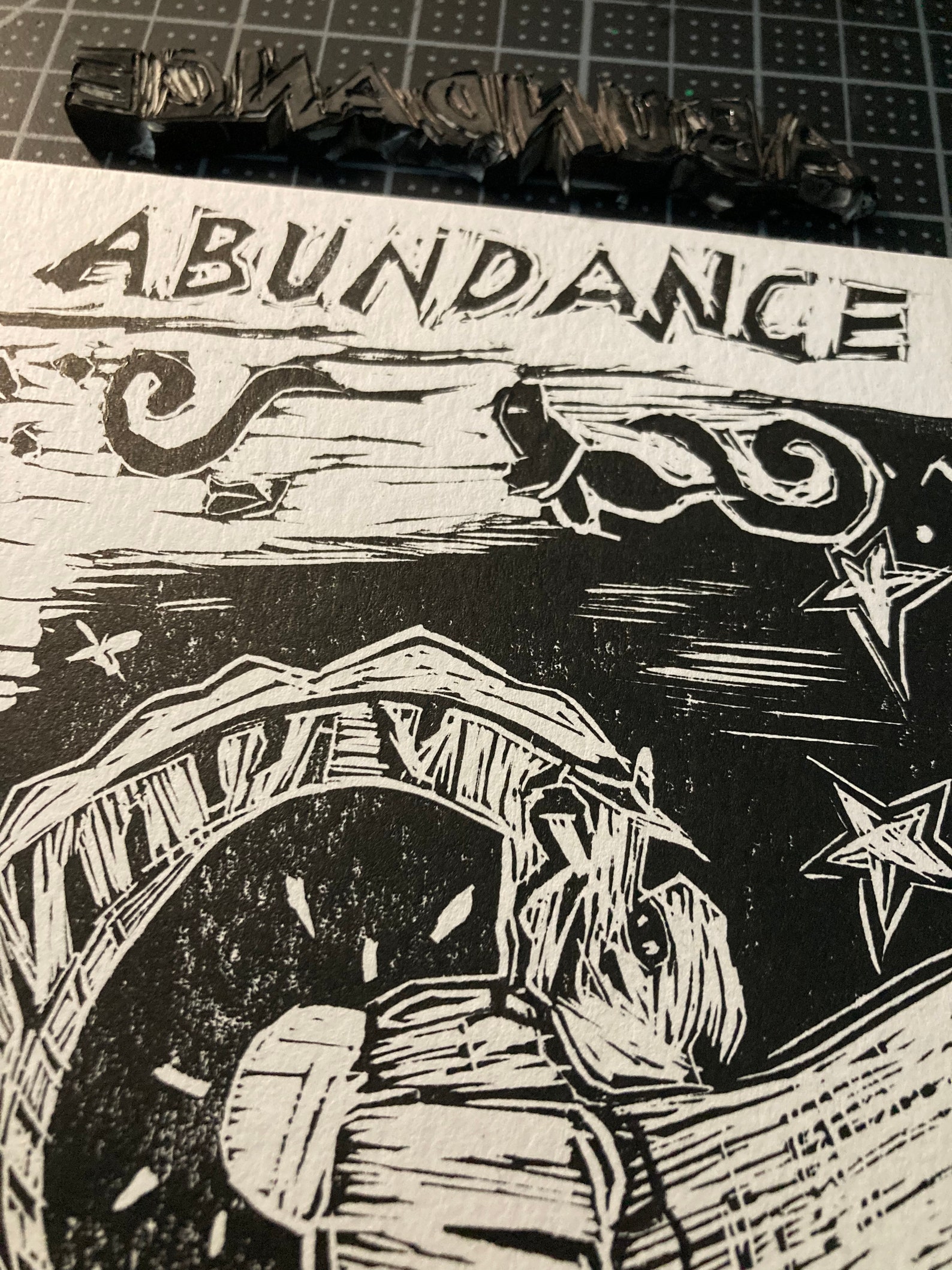 Abundance, Original Linocut Print - Etsy