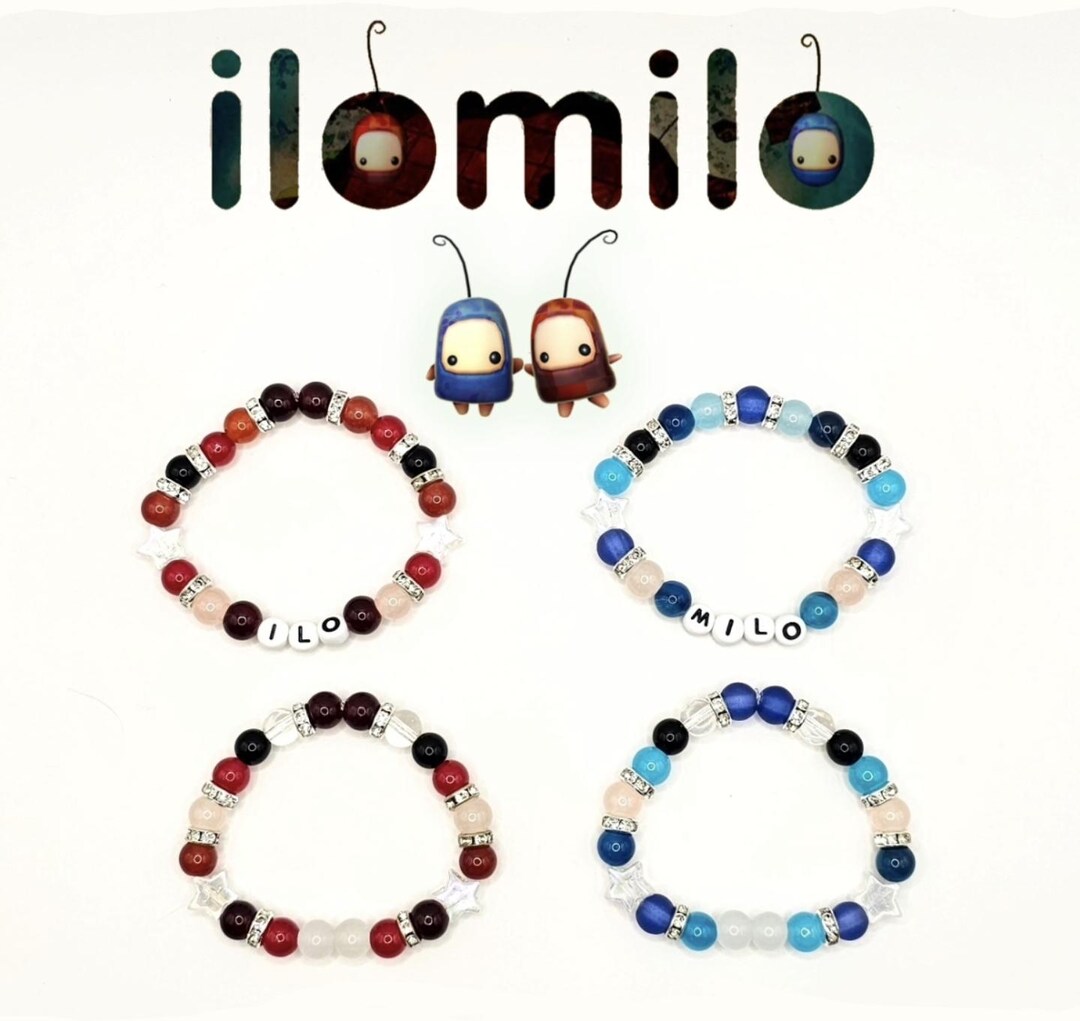 Ilo Milo Red and Blue Game Matching Inspired Friendship Bracelets - Etsy