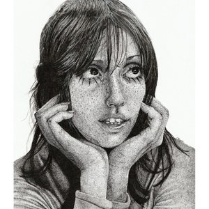 Shelley Duvall Pointillism Portrait Art Print - Etsy