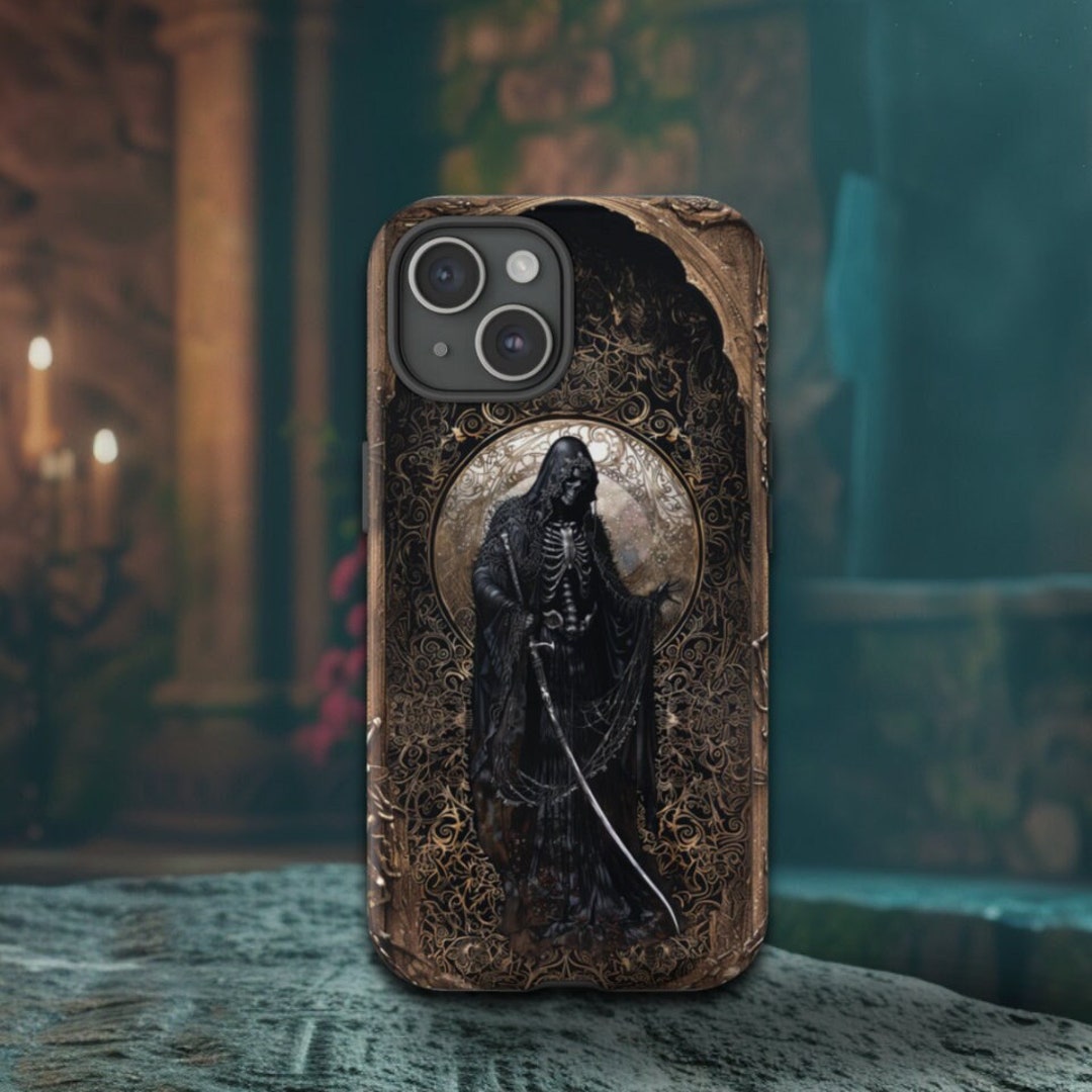 Gothic Grim Reaper Print, Tough Mobile Phone Case, to Fit Iphone ...