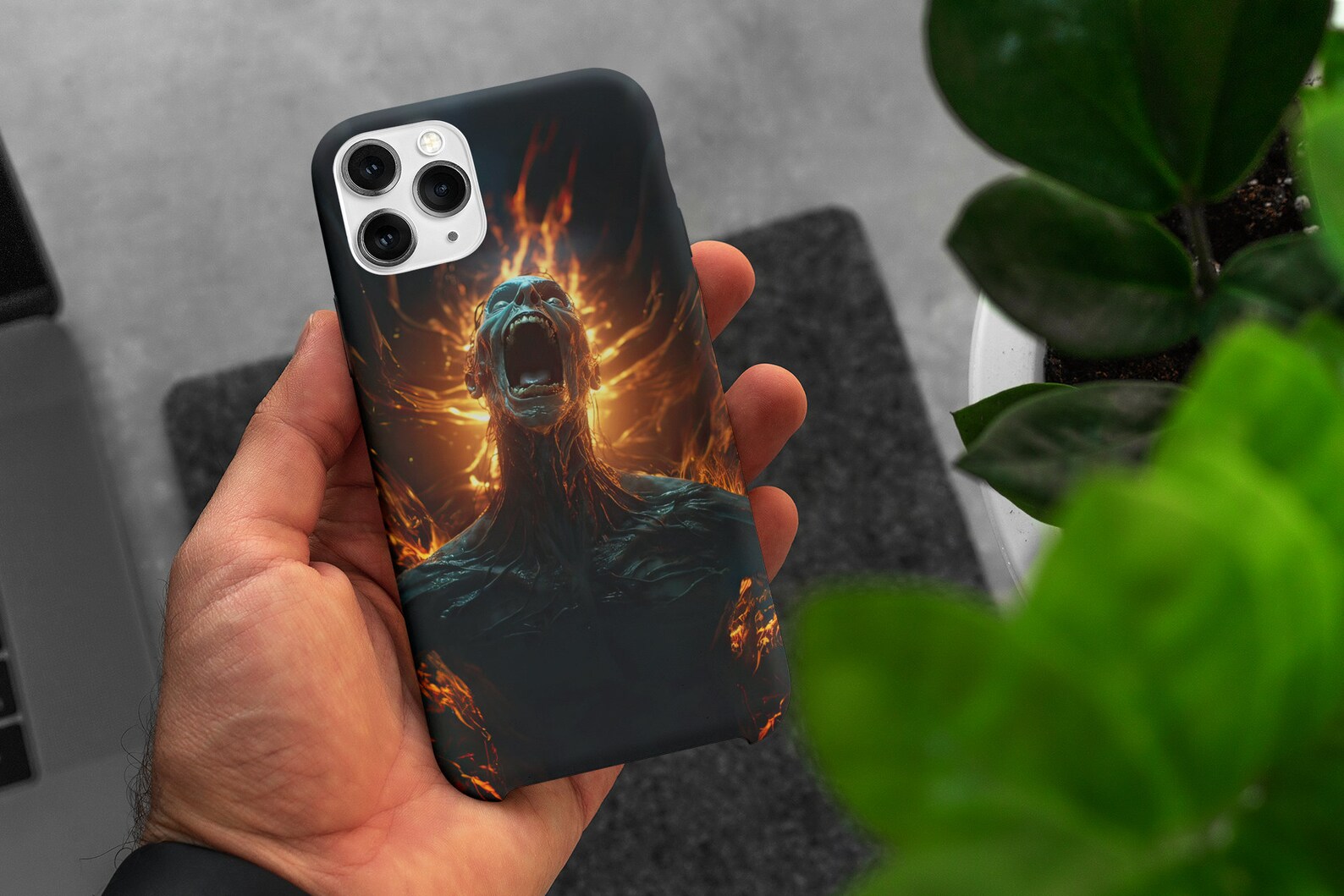 Demonic Possession Phone Case: Horror Print, Tough Protection - Etsy