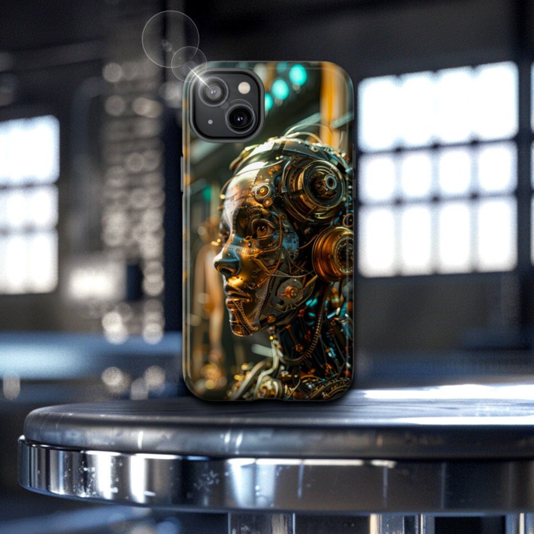 Steampunk Android Girl Print, Tough Phone Cases, to Fit Iphone, Samsung ...