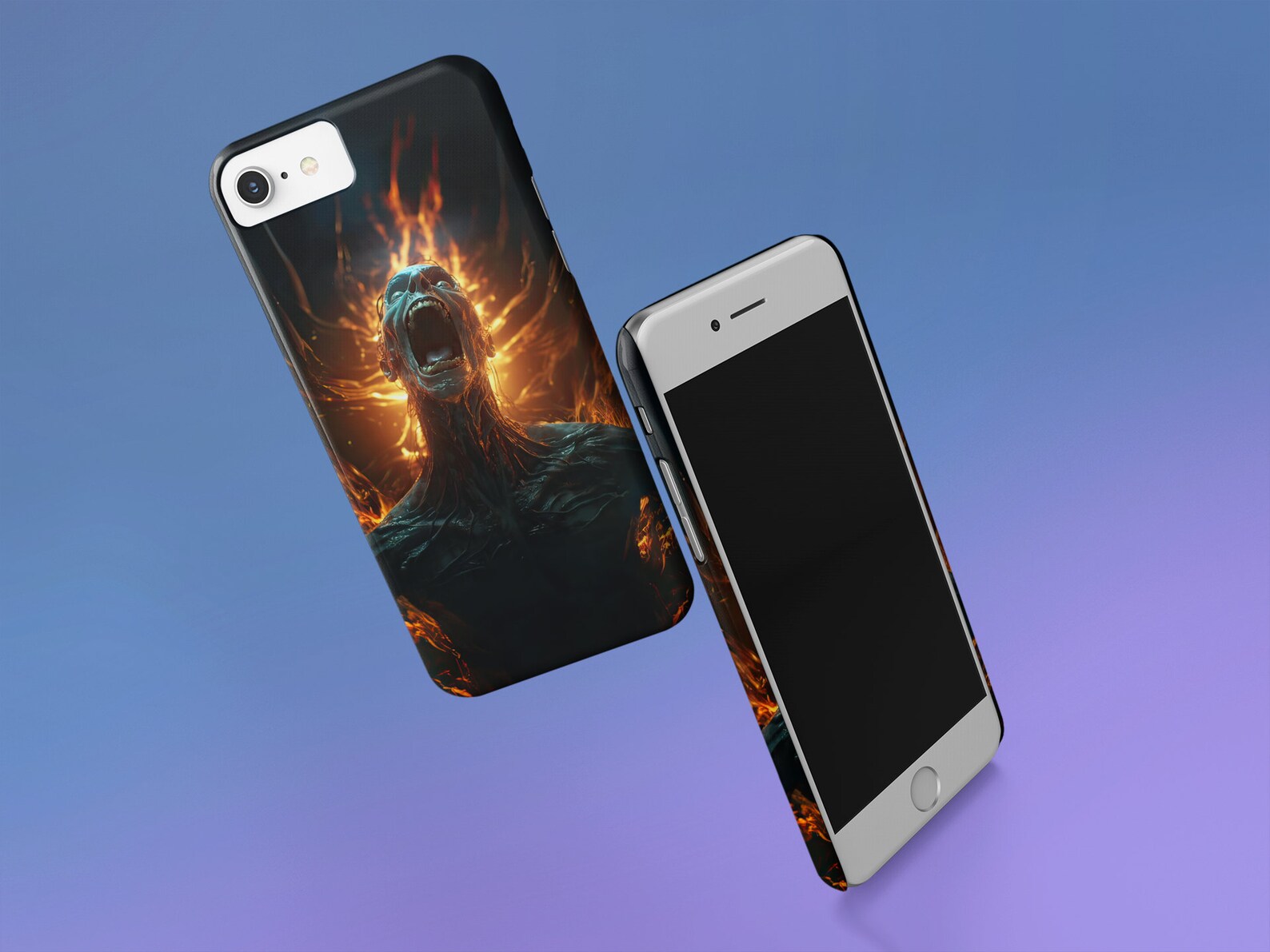 Demonic Possession Phone Case: Horror Print, Tough Protection - Etsy
