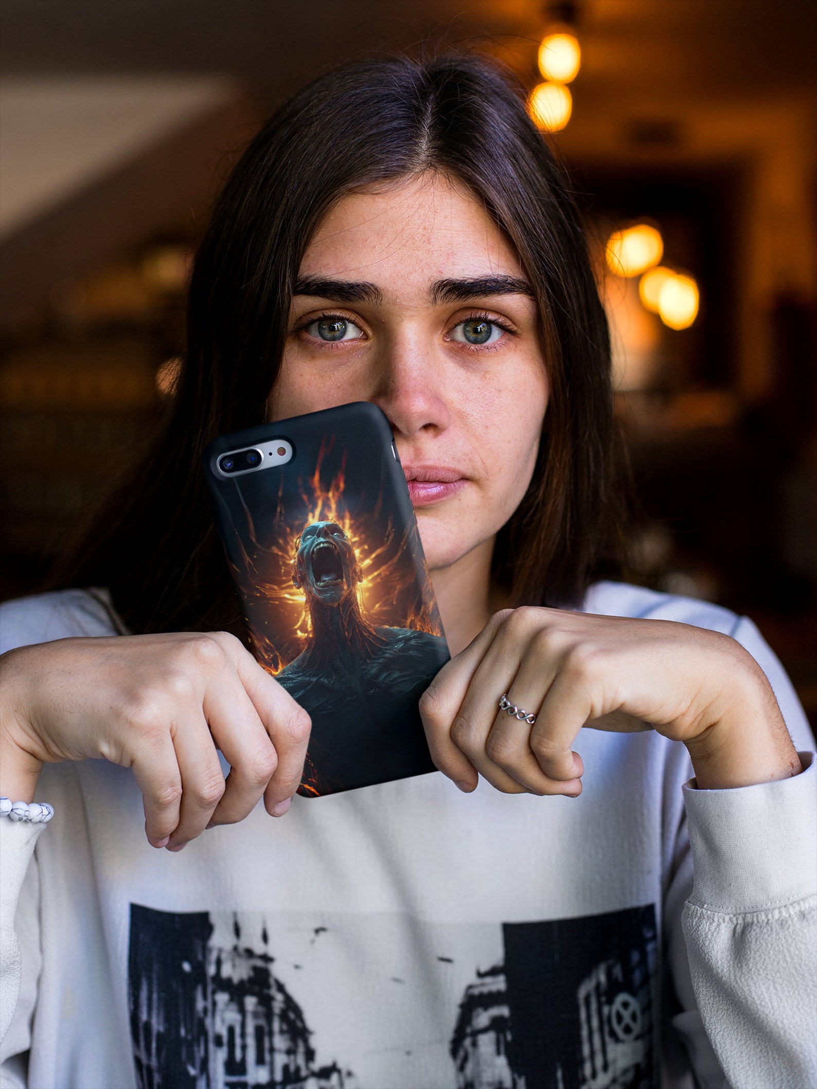 Demonic Possession Phone Case: Horror Print, Tough Protection - Etsy