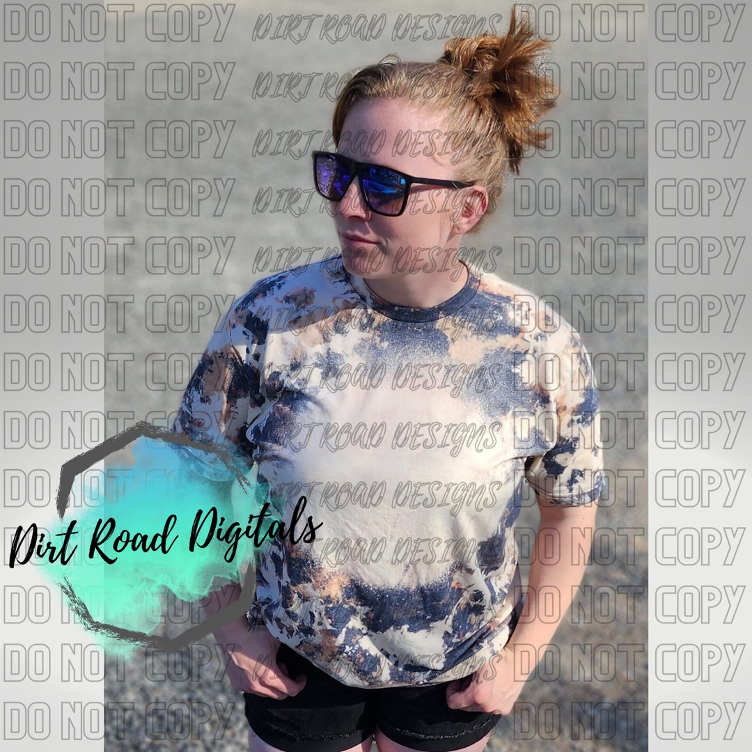 Cowhide Bleached T-shirt Mock-up - Digital Download - Etsy
