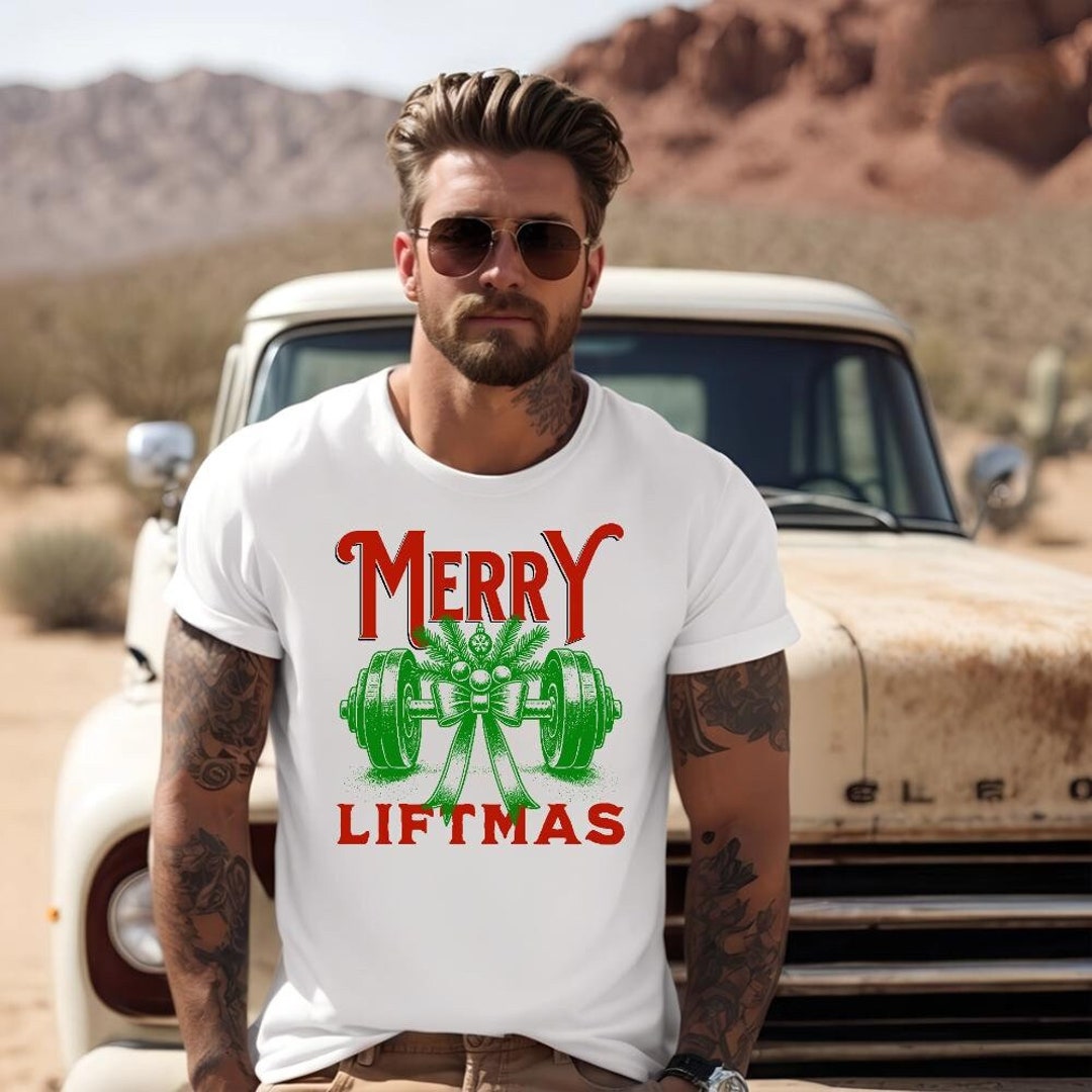 Merry Liftmas Shirt, Christmas Workout Shirt, Weight Lifting Gift ...