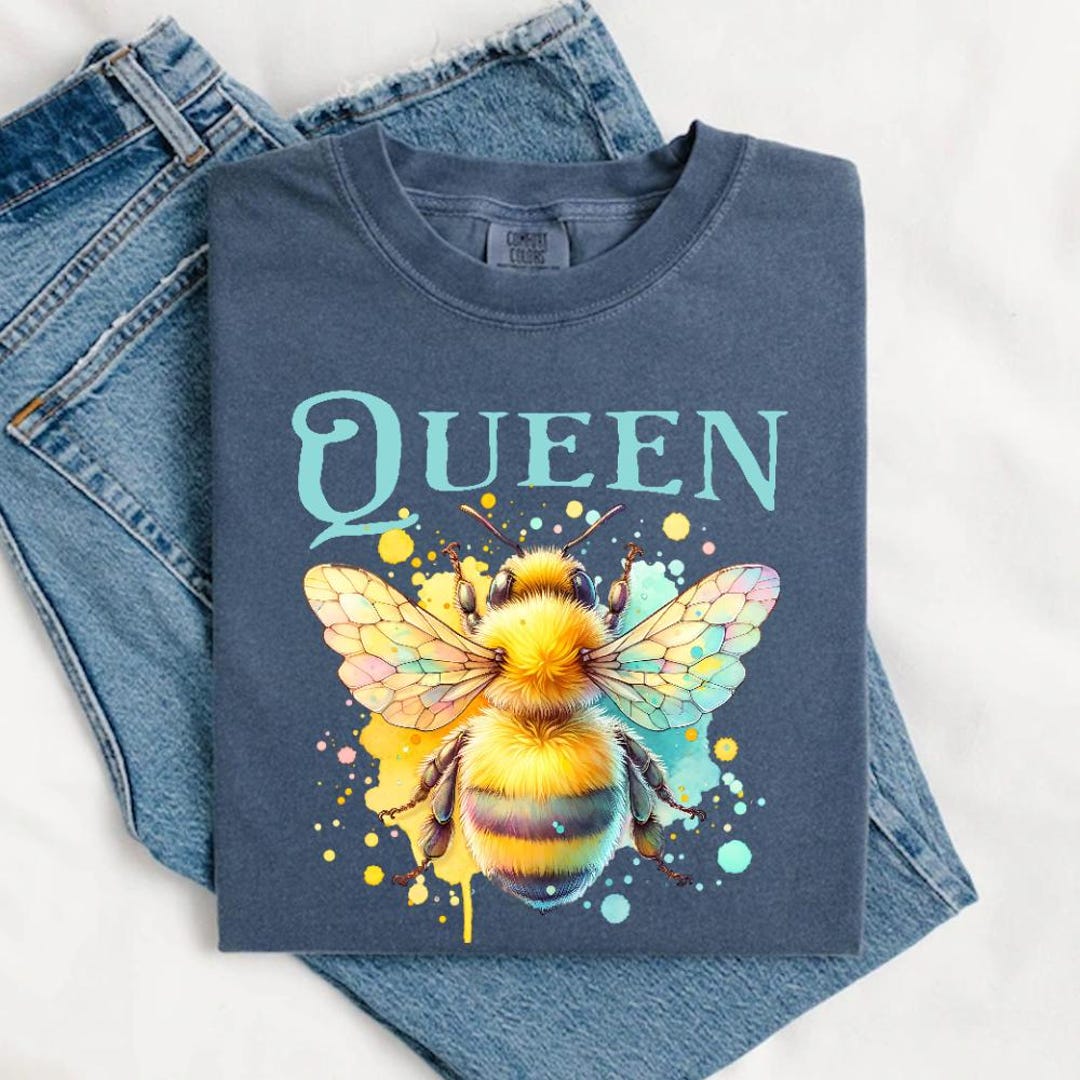 Queen Bee Shirt for Women, Watercolor Pastel Bee - Etsy