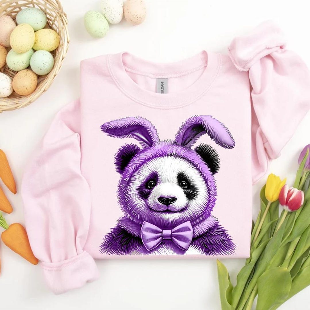 Funny Easter Panda Shirt, Panda Easter Shirt, Cute Panda Tshirt, Funny ...