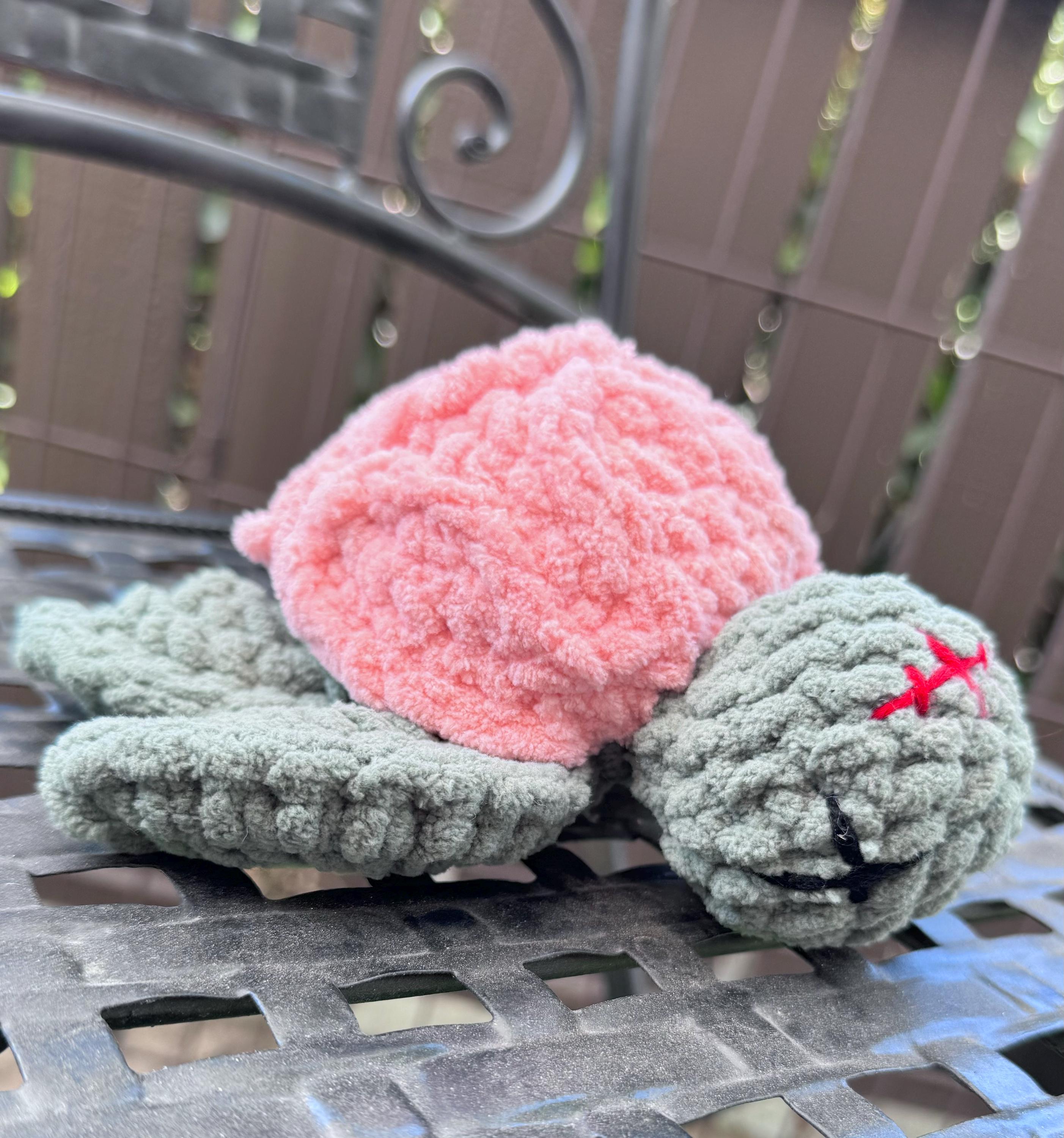 Zombie Turtle, Sea Turtle Plushie, Halloween Plushie, Spooky Crochet ...