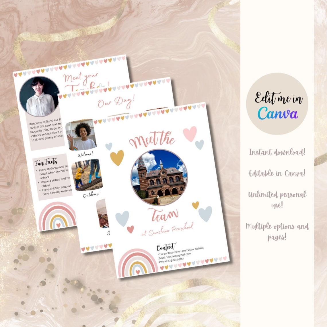 Meet the Team Template Book, Meet the Teacher Template, Meet the Class ...