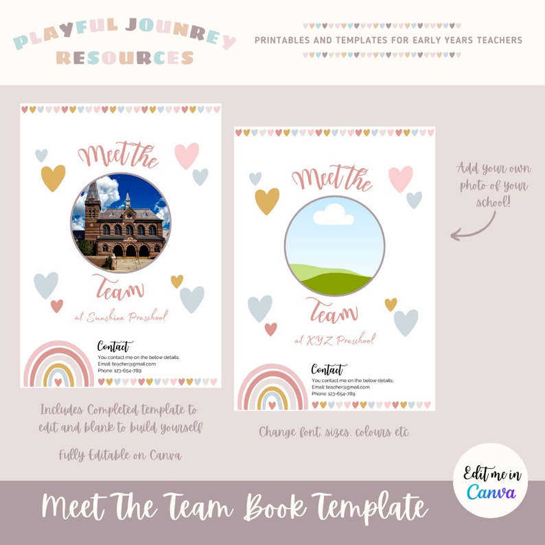 Meet the Team Template Book, Meet the Teacher Template, Meet the Class ...