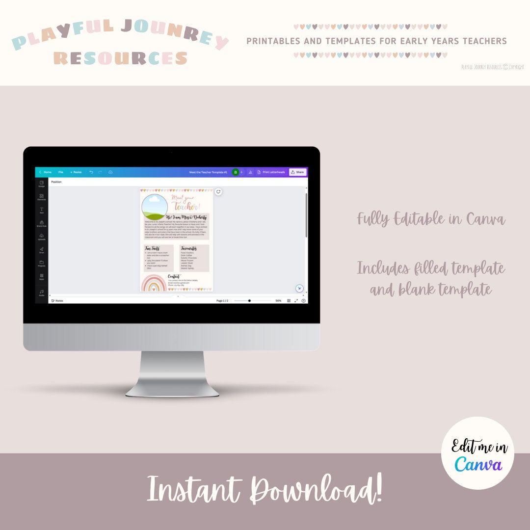 Meet the Team Template Book, Meet the Teacher Template, Meet the Class ...