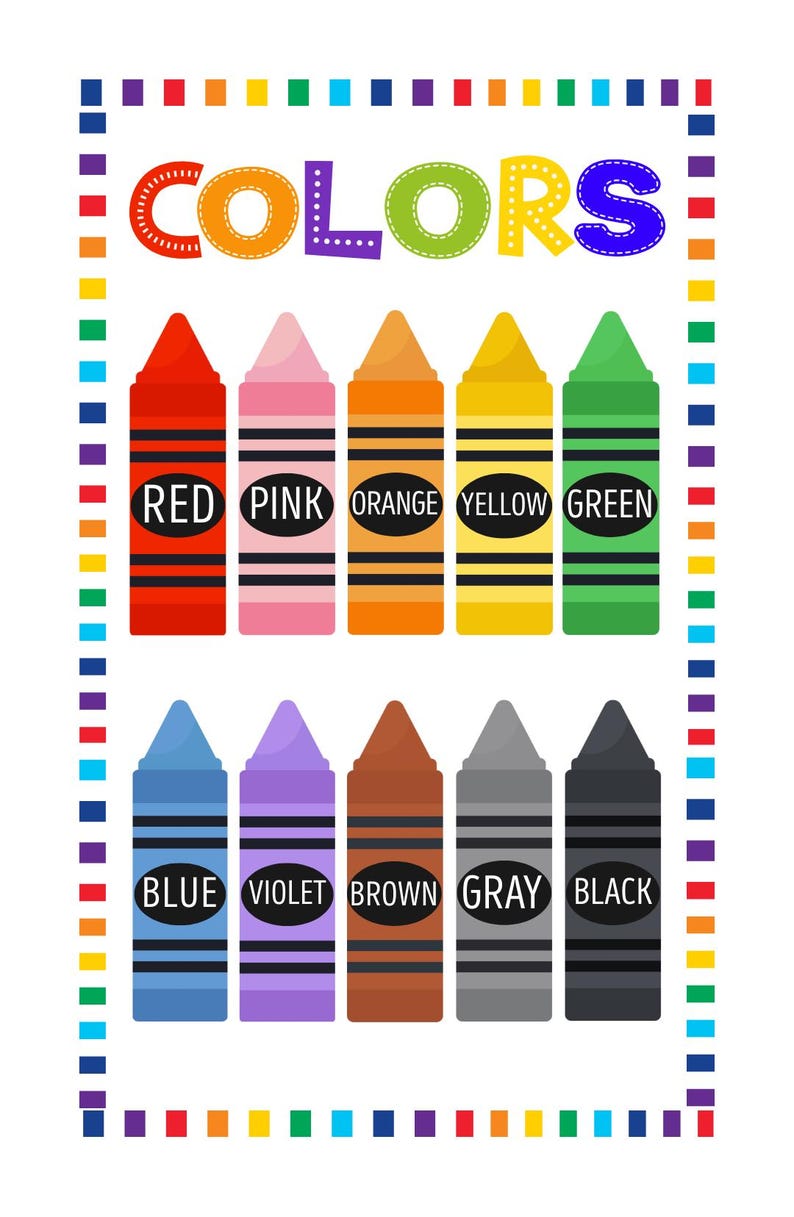 Colors Poster: Minimalist Art Print (digital Download) - Etsy