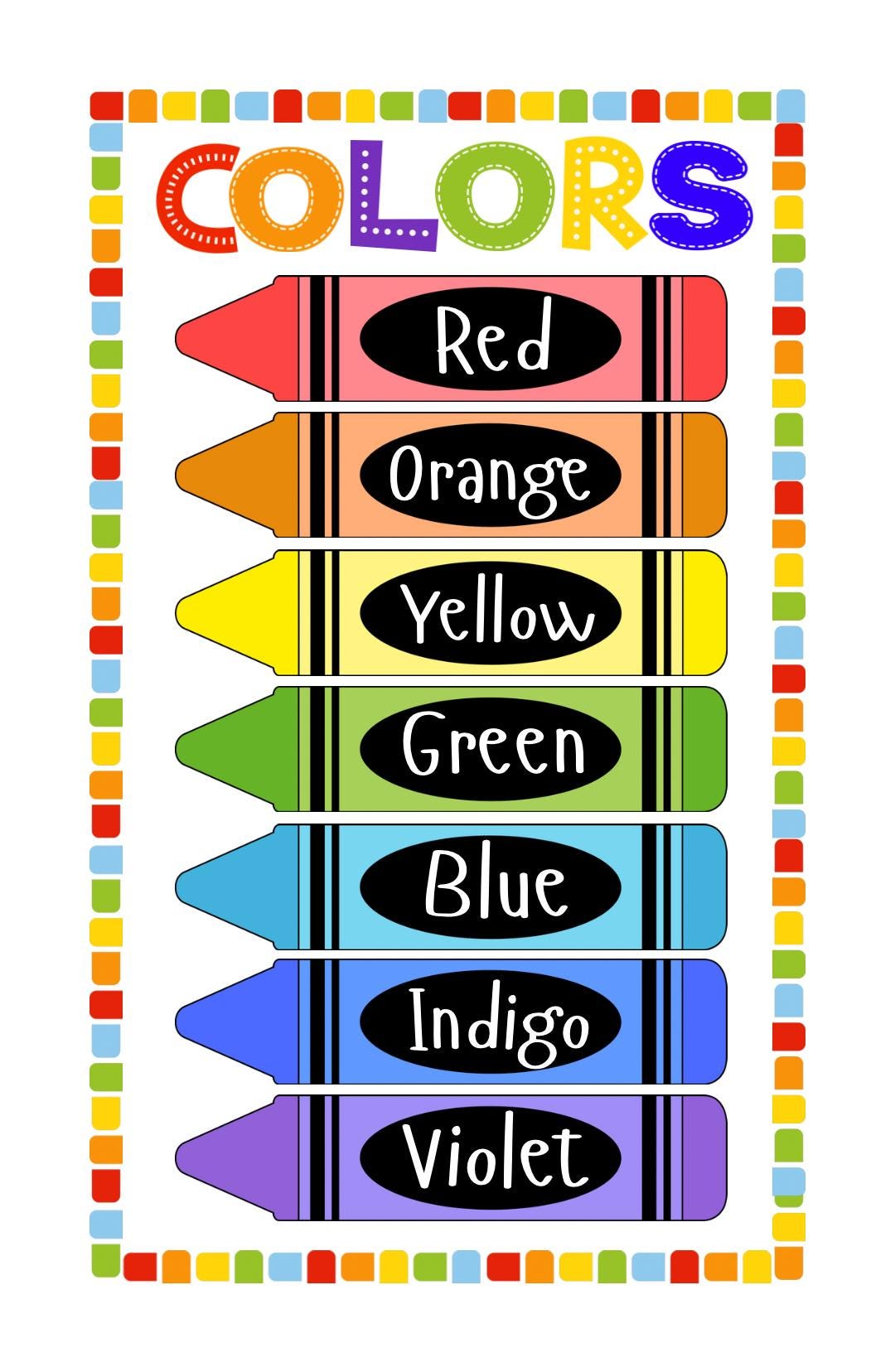 Colors Poster: Minimalist Art Print (digital Download) - Etsy