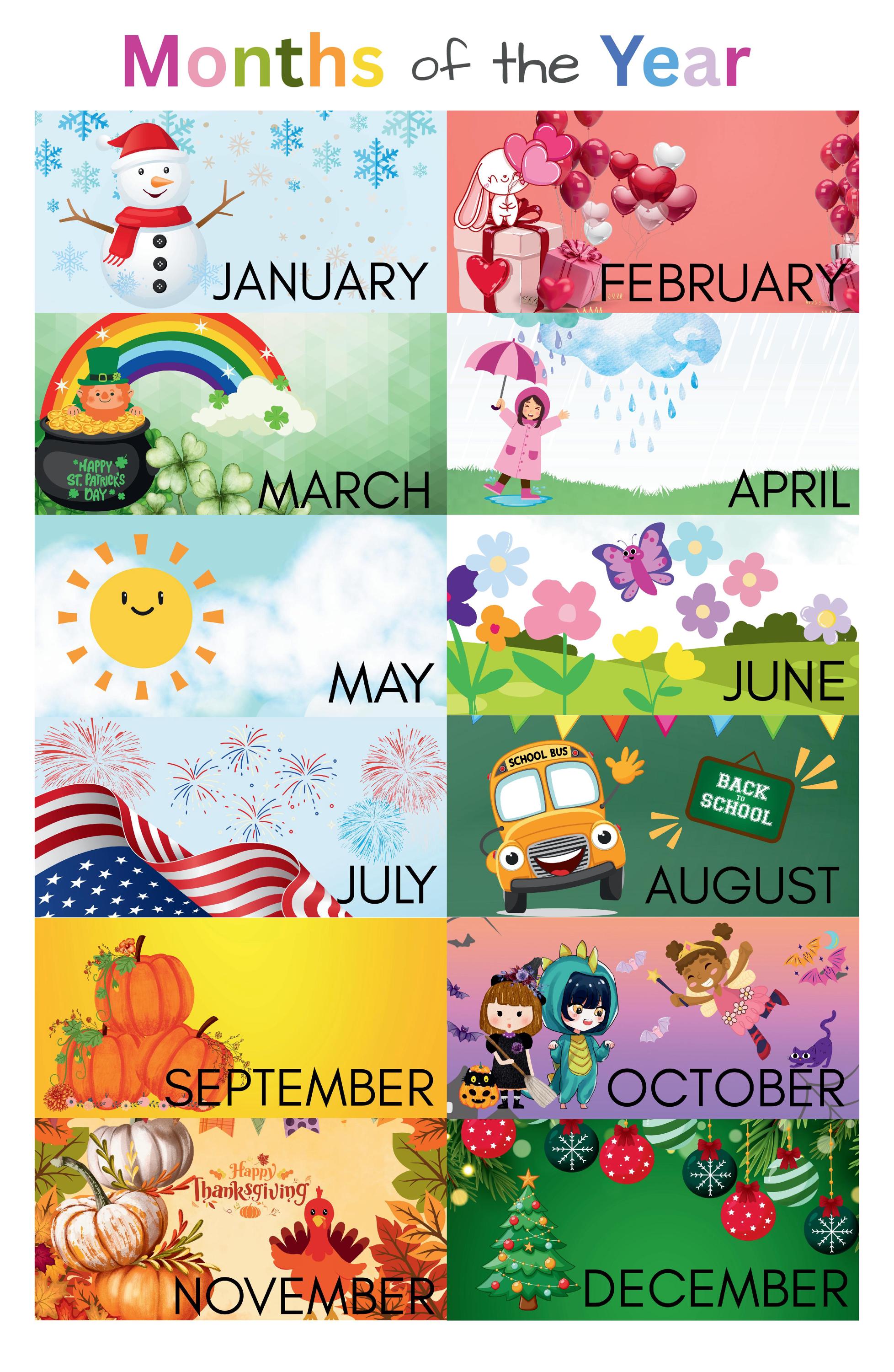 Months of the Year / Days of the Week - Etsy Canada