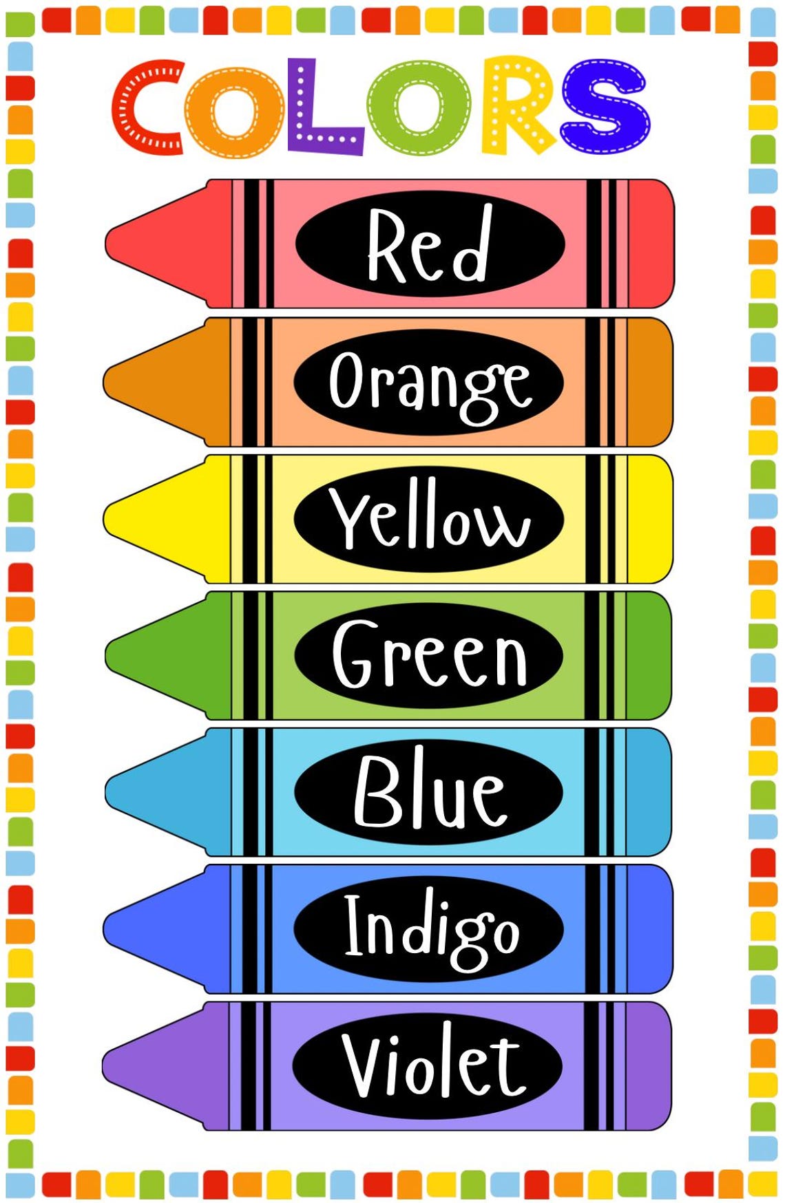 Colors Poster: Minimalist Art Print (digital Download) - Etsy