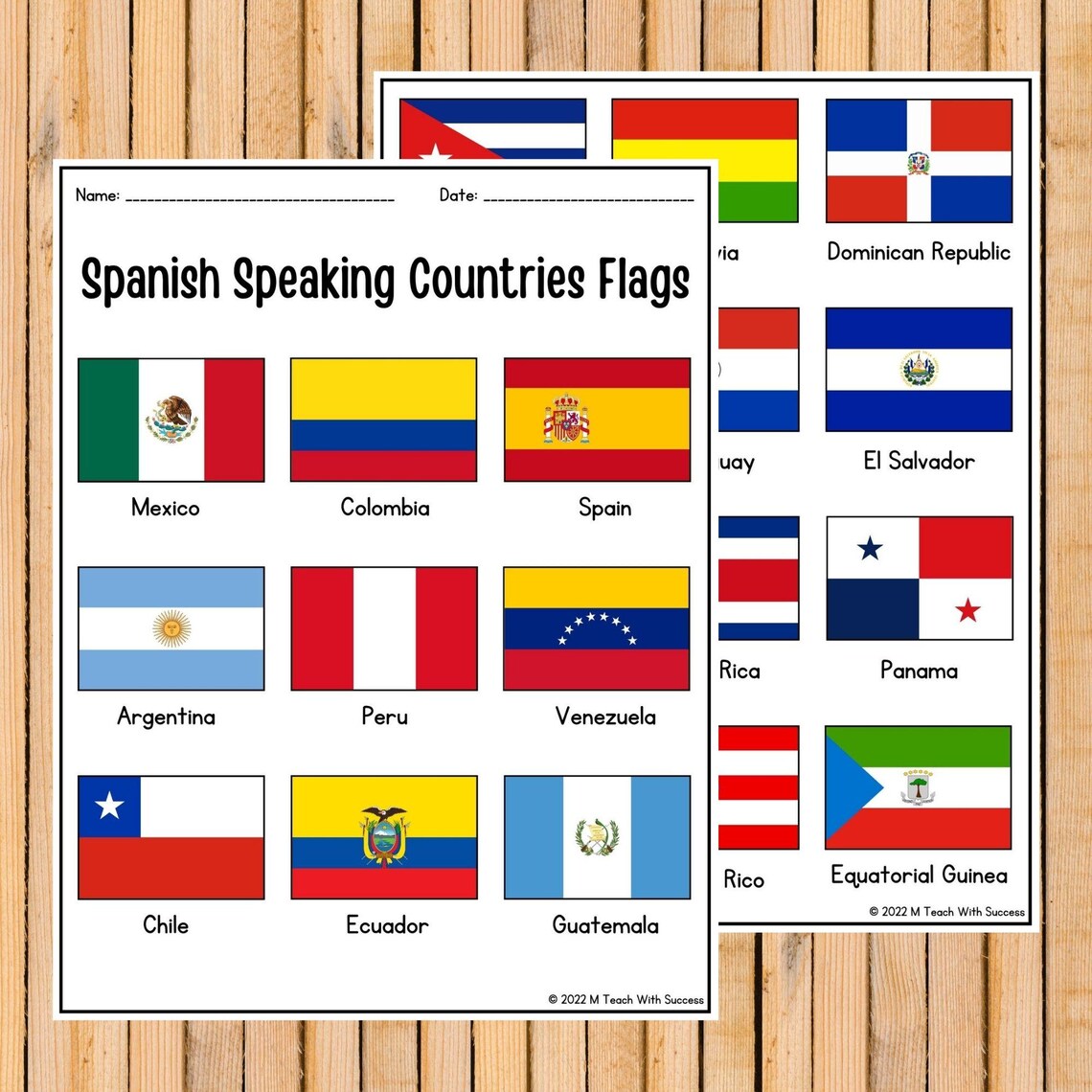 Spanish Speaking Countries Coloring Sheets | Hispanic Heritage Month ...