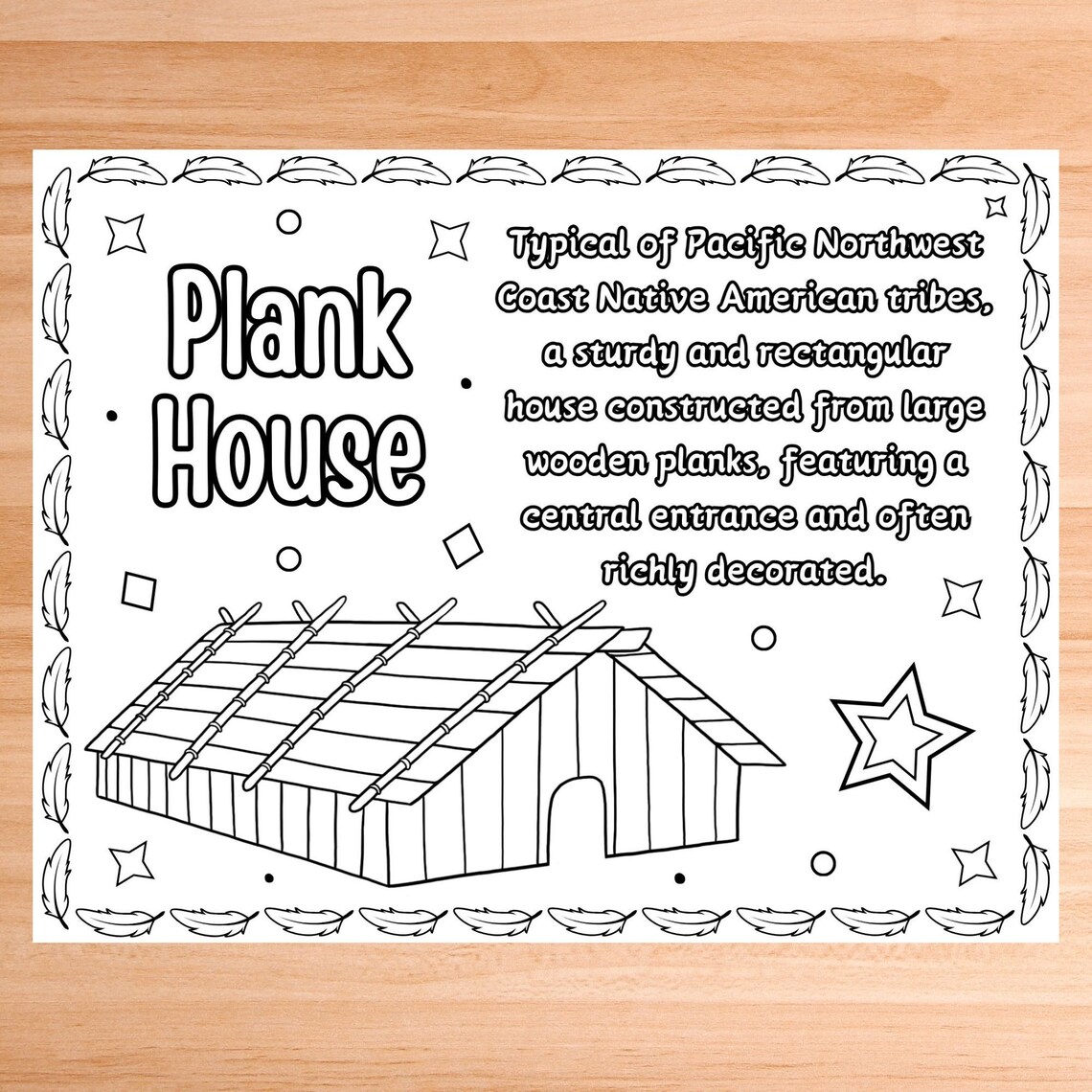 Indigenous People Housing Coloring Pages | Native American Heritage ...