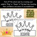 Printable Back to School Paper Queen & King Crown Crafts | First Day of ...