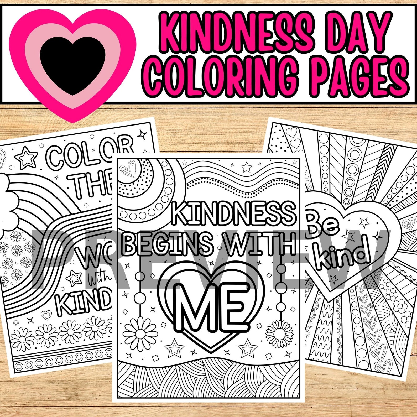 Kindness Day Coloring Pages | World Kindness Day Coloring Pages ...