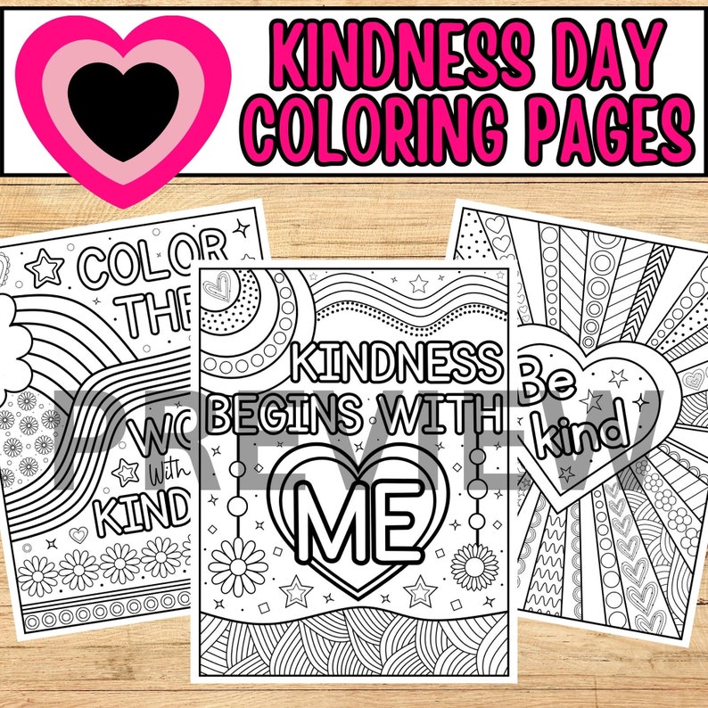 Kindness Day Coloring Pages | World Kindness Day Coloring Pages ...
