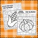 Fall Math Coloring Sheets Activities Autumn Math Color by Number ...