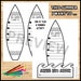 Summer Bucket List Paper Craft and Writing, End of Year Surfboard Craft ...
