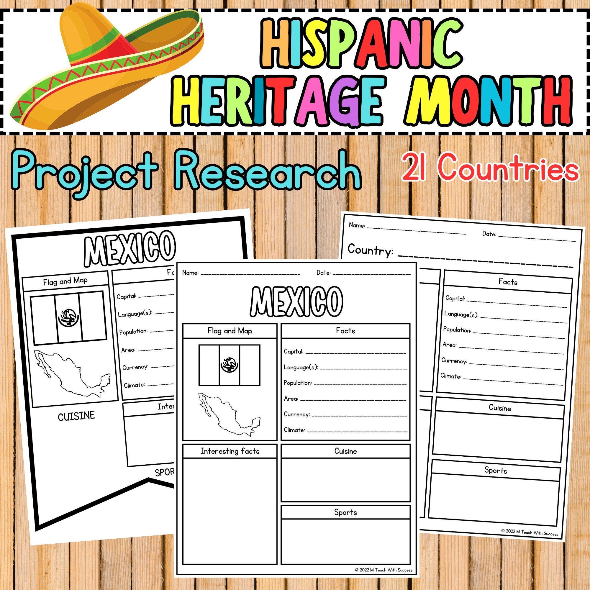 Spanish Speaking Countries Project Research Spanish Speaking Countries ...