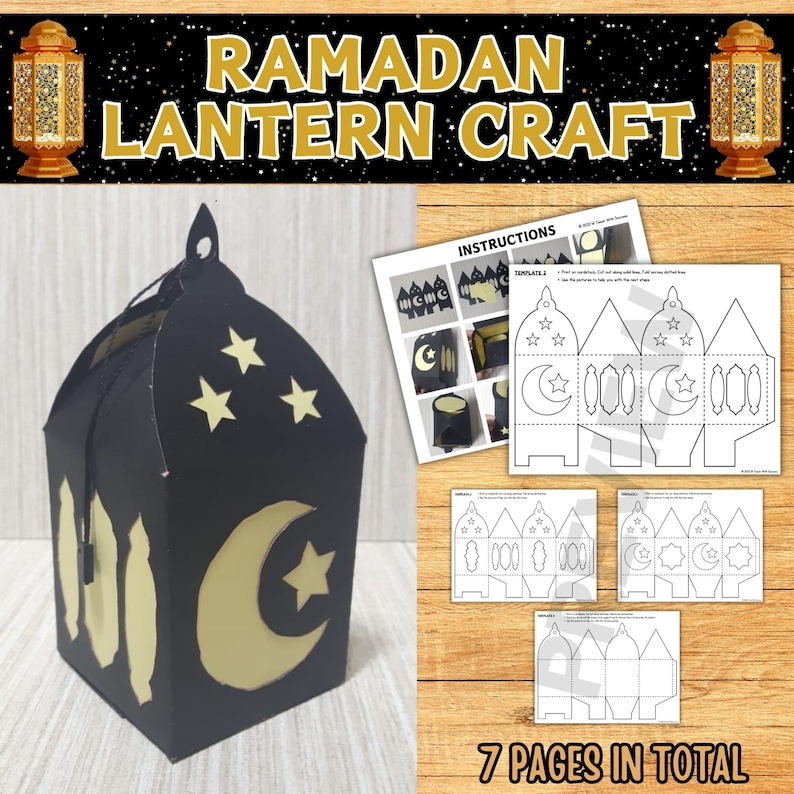 Ramadan Laterne Basteln Vorlagen