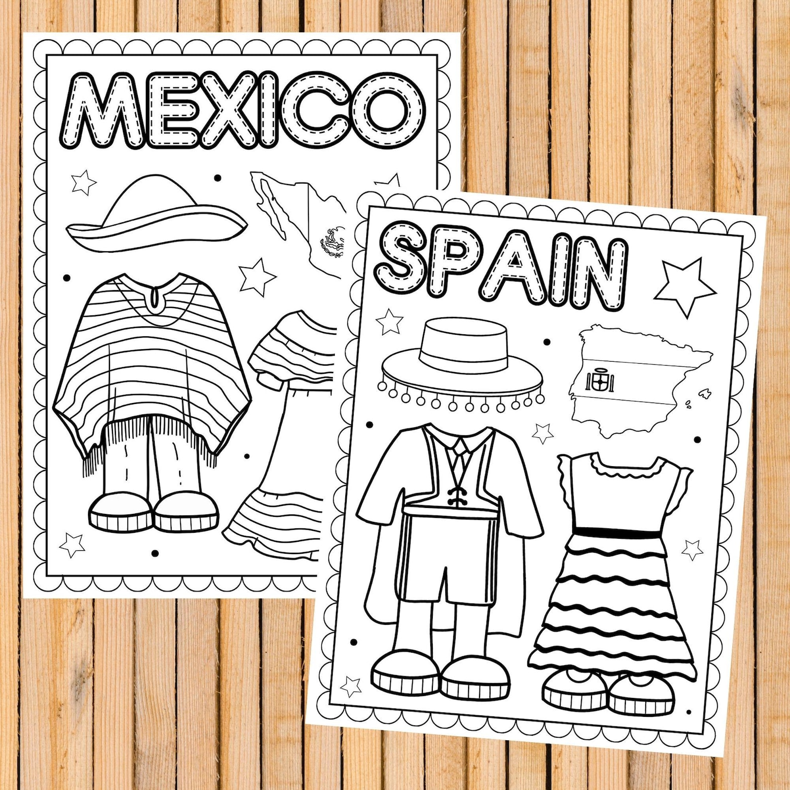 Hispanic Heritage Month Coloring Pages | Spanish Speaking Countries ...