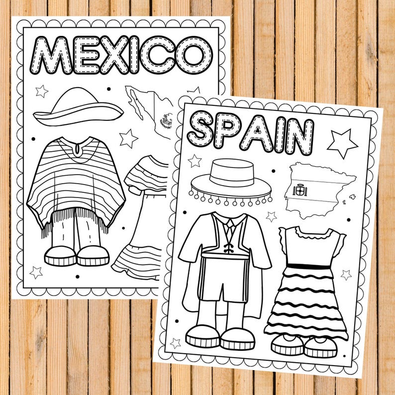 Hispanic Heritage Month Coloring Pages | Spanish Speaking Countries ...