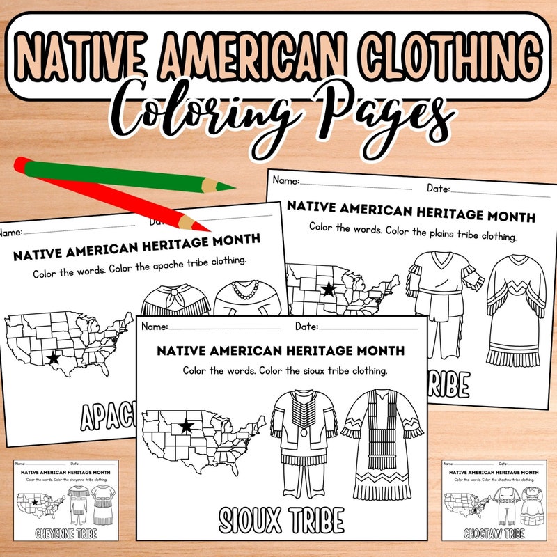 Native American Map - Etsy