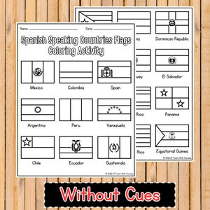 Spanish Speaking Countries Coloring Sheets | Hispanic Heritage Month ...