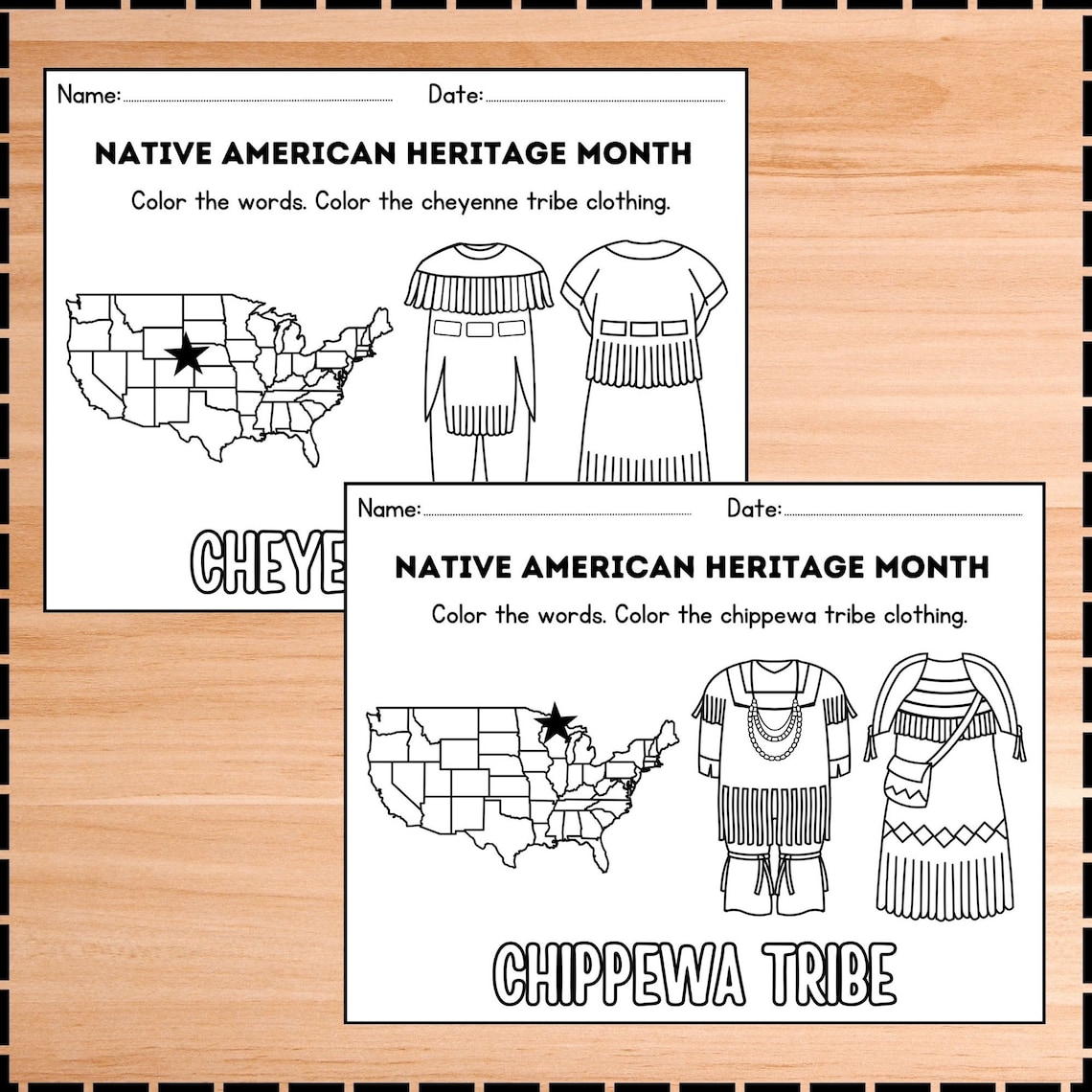 Native American Heritage Month Coloring Pages | Indigenous People ...