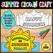 End of Year & Summer Paper Crown Craft Templates Sun Headband Crafts - Etsy