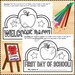 Printable Back to School Crowns, First Day of School Crown Templates ...