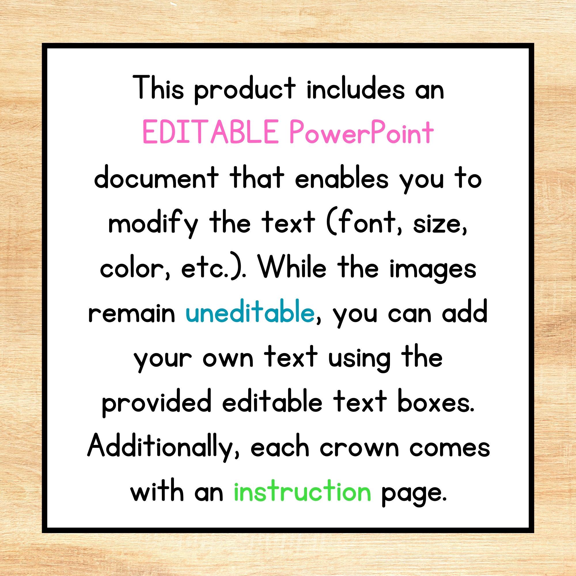 EDITABLE Back to School Paper Crown Crafts | First Day of School Crown ...